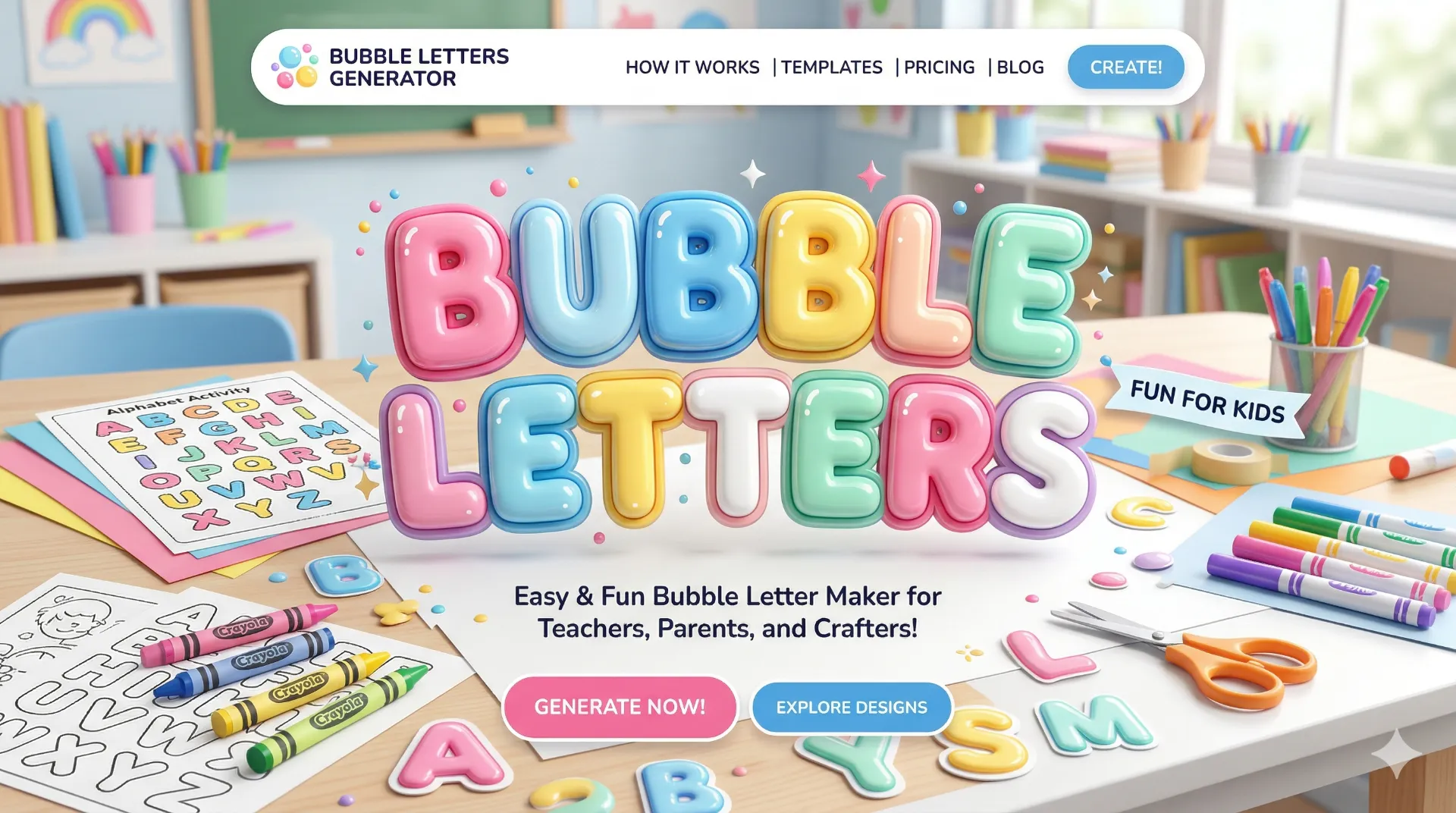 Happy Birthday Bubble Letters | Free Printable Generator